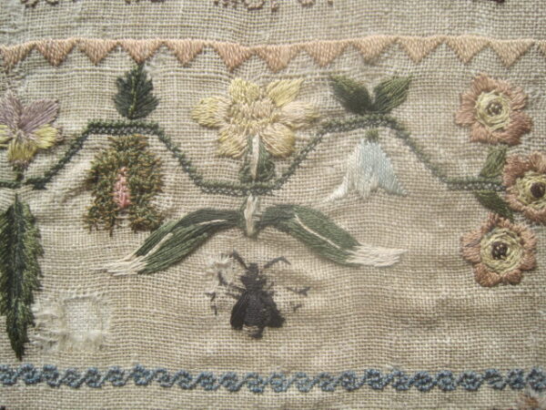 Two Samplers made by Catherine Elizabeth Buchanan - Scarlet Letter