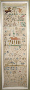 SDW circa 1710 German Band Sampler - Scarlet Letter