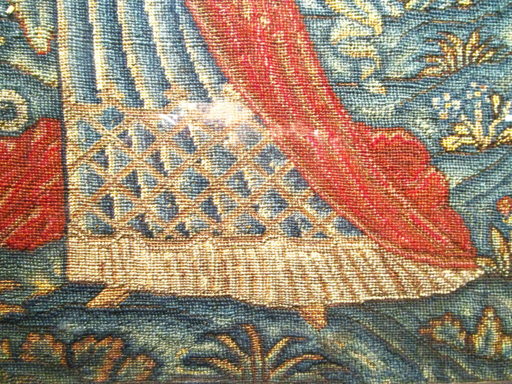 English Queen Anne Needlework Picture, circa 1710 - Scarlet Letter